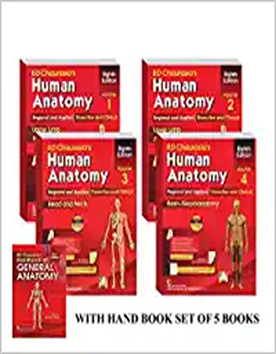 Buy B D Chaurasia’s Human Anatomy 4 Volume Set ( Vol.1 to Vol 4) with ...